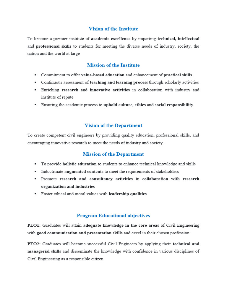 Civil Engineering Program Overview | PDF | Engineering | Knowledge