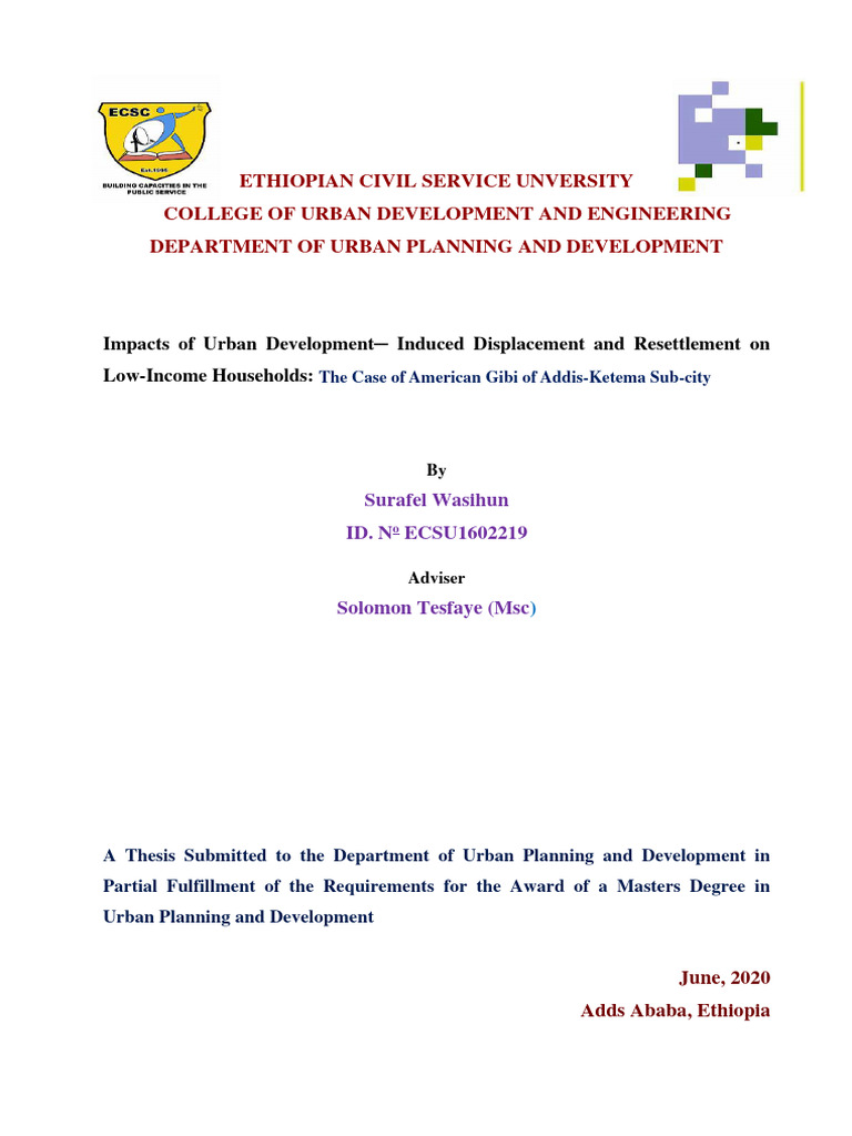 Impacts of Urban Development Induced Dis | PDF | Risk | Urban Renewal