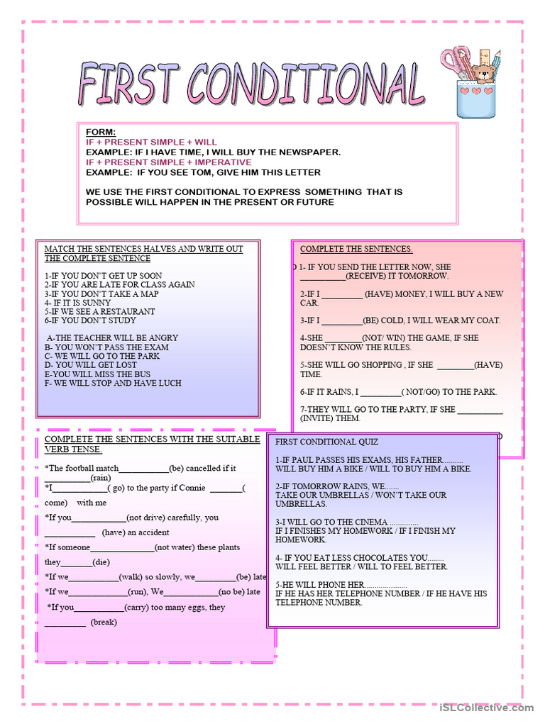 First Conditional | PDF | Semantic Units | Linguistic Typology