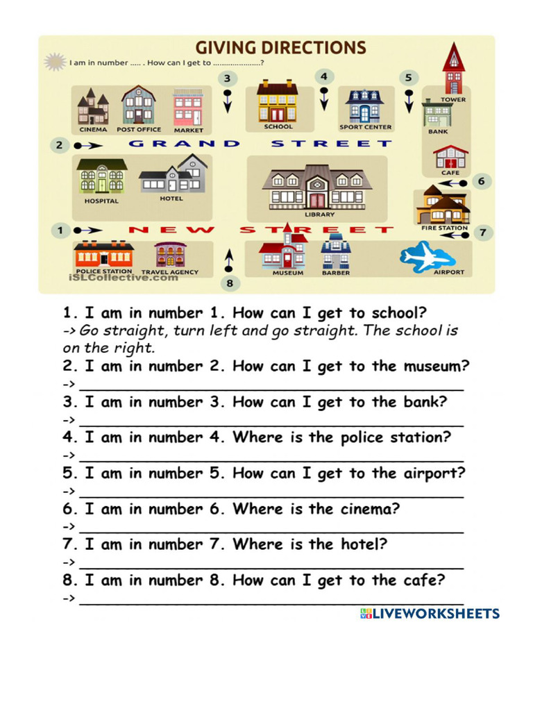 giving directions | PDF