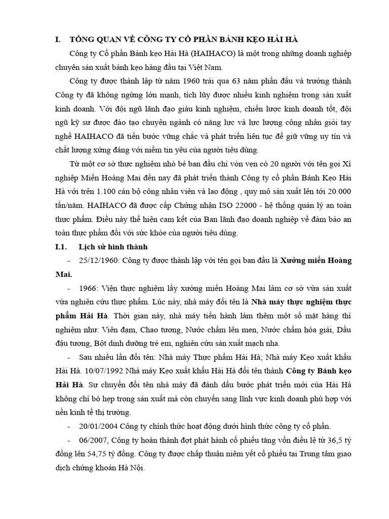 N2-Phân Tích TCDN HAIHACO | PDF