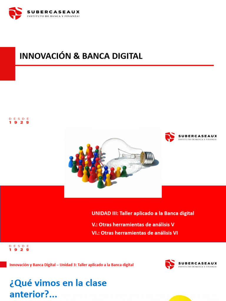 MODIBD - U3 - Sesi Oacute N 7 y 8 - Proyecto Innovaci Oacute N IV | PDF | Bancos | Diseño
