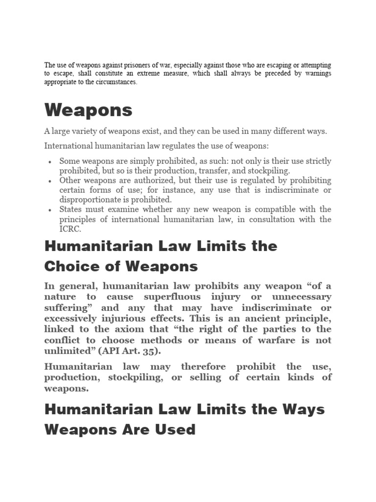 Humantarian Law Article 42 | PDF | International Humanitarian Law ...
