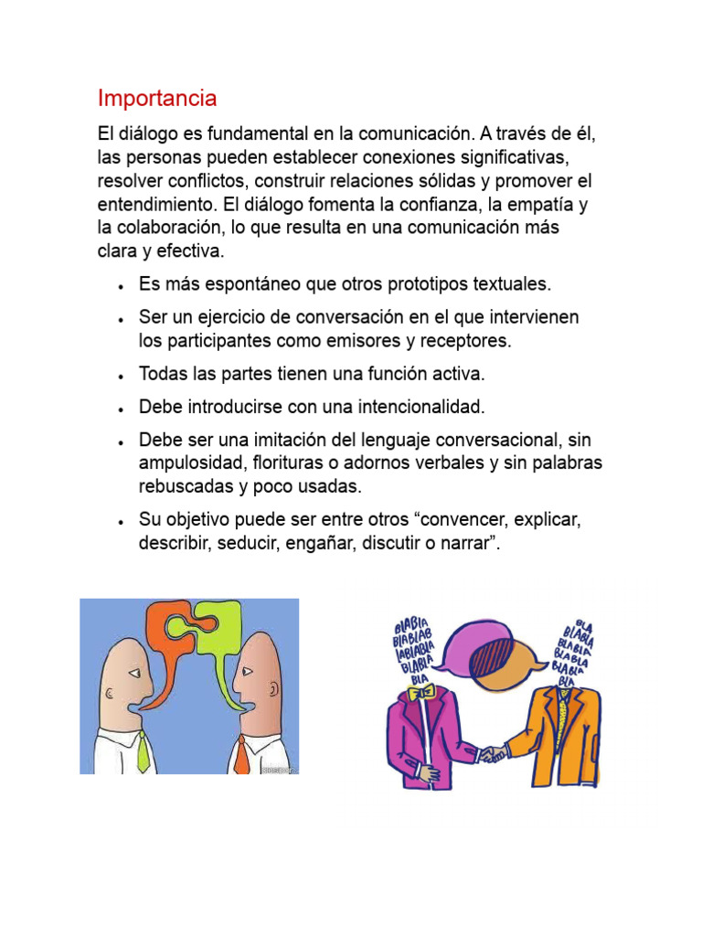 Importancia de El Dialogo | PDF