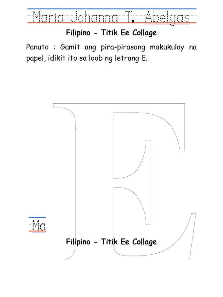 Filipino-Titik E | PDF