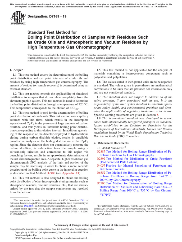 D7169.30481 | PDF | Gas Chromatography | Chromatography