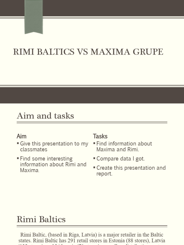 Rimi Baltics Vs Maxima Grupe | PDF | Baltic States | Food Retailers