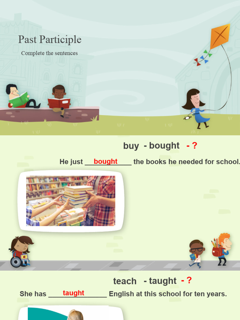 1.2. Past Participle - Complete Sentences | PDF