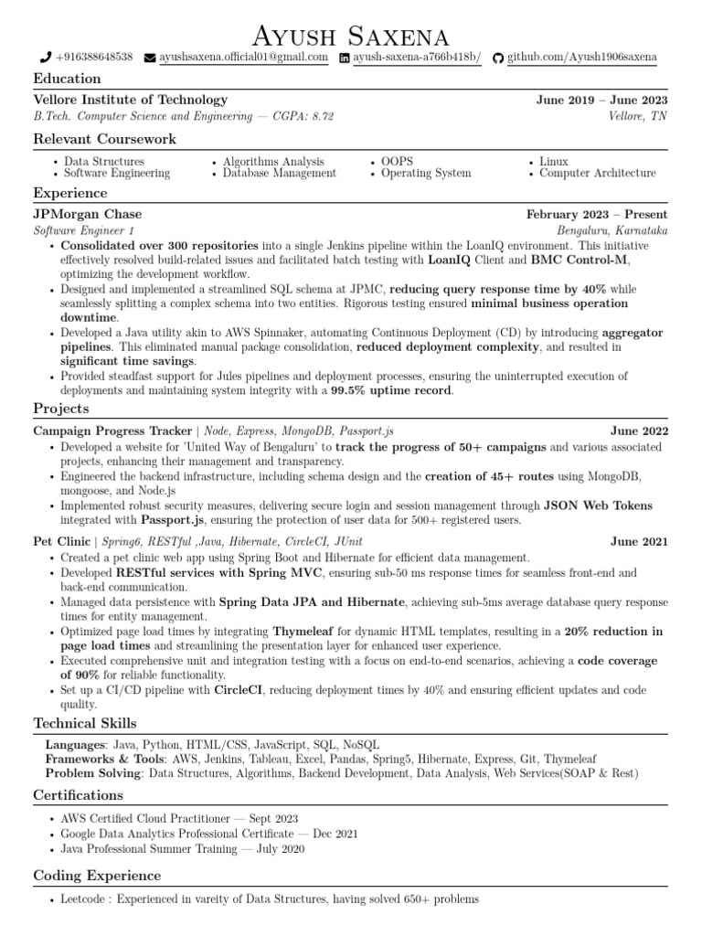Jake S Resume Anonymous | PDF | Spring Framework | Mongo Db