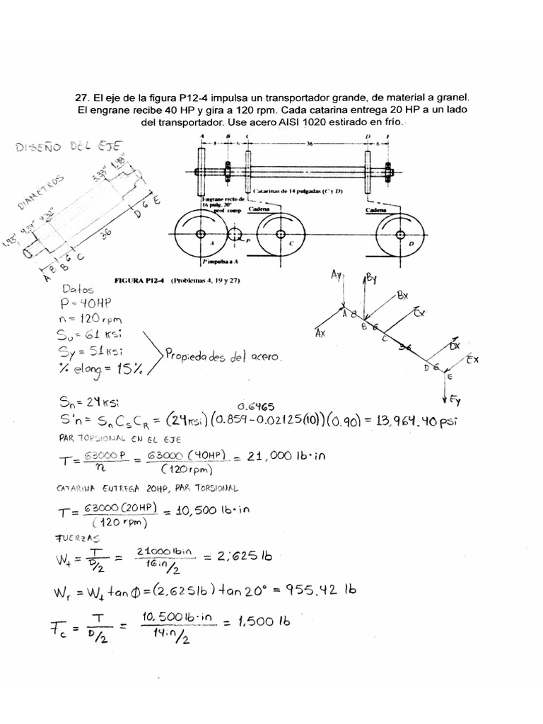 Diseño de Eje | PDF