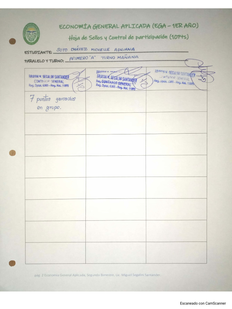 Hoja de Sellos | PDF