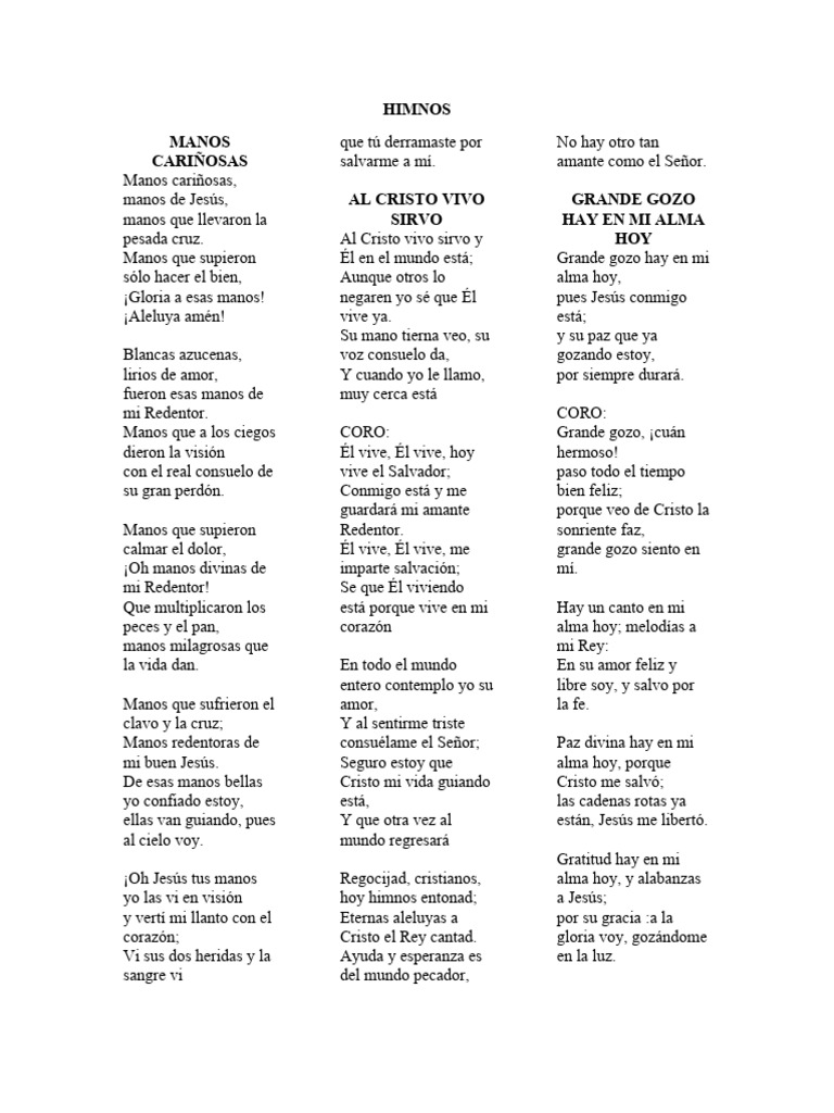 Himnos Pdf Cristo Título Jesús