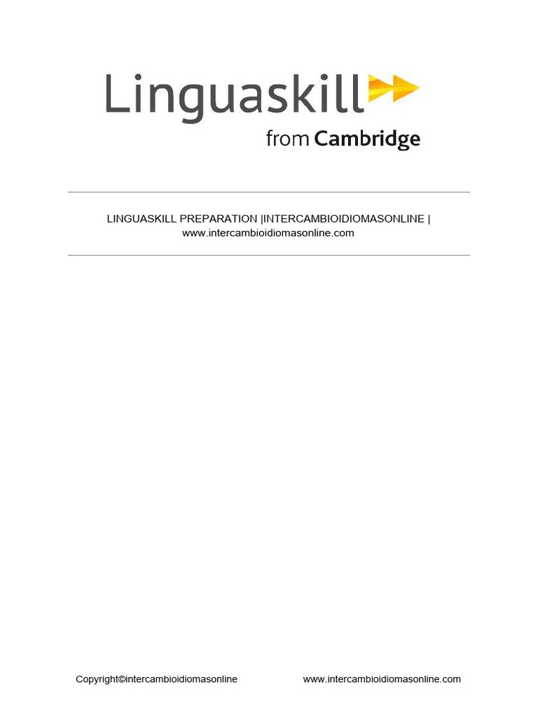 Linguaskill Book | PDF | Human Communication | Learning