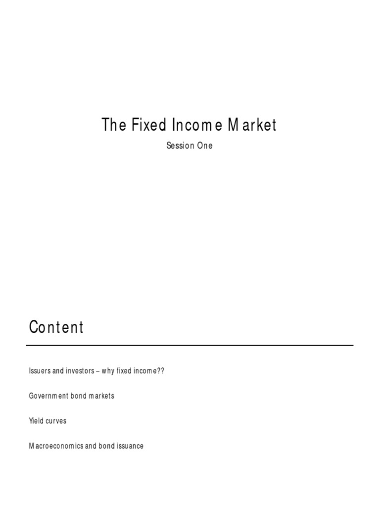 Fixed Income Session 1 Rates and Curves-2 | PDF | Bonds (Finance ...