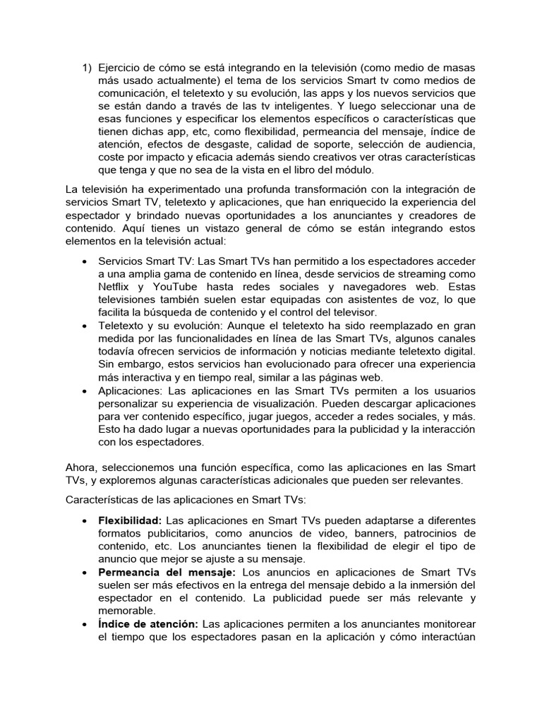 Ejercicios Tema 1 y 2medios y Soportes 2 Marketing y Publicidad | PDF ...