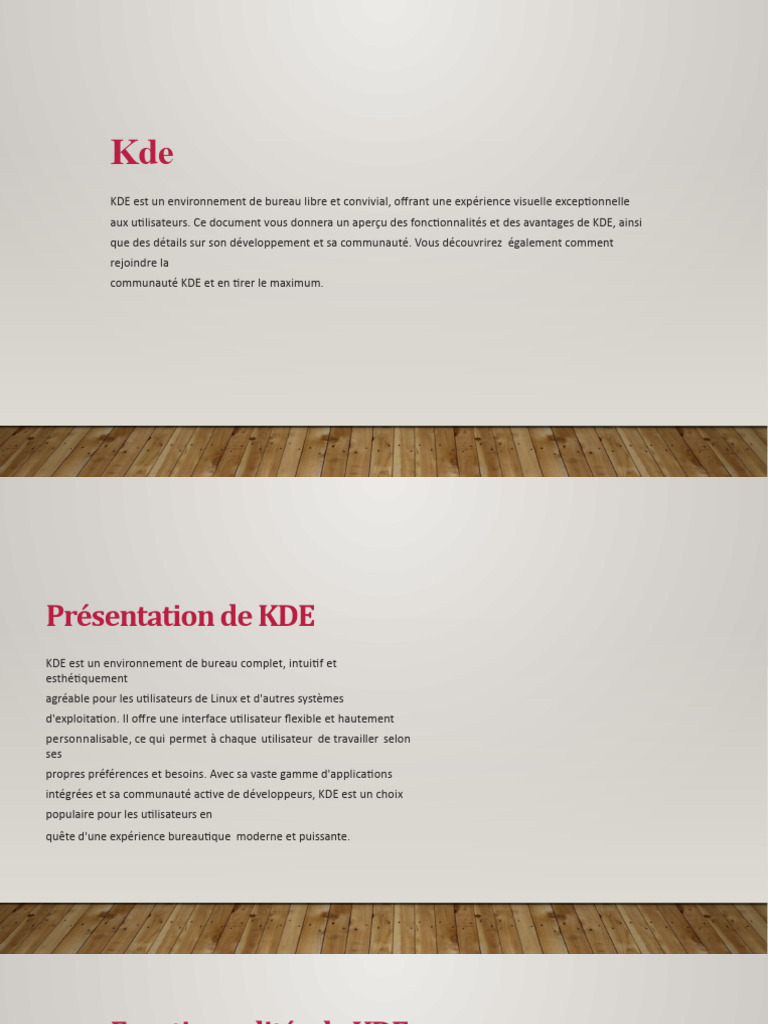 Kde | PDF | Environnement de bureau | Interface graphique