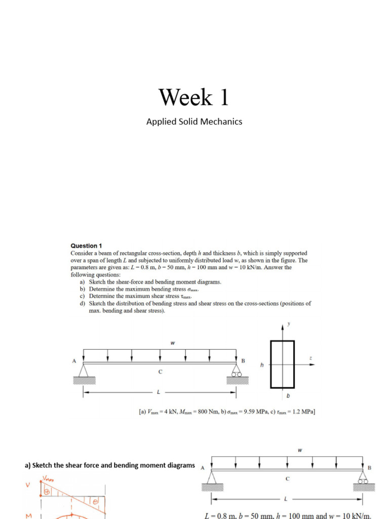 Week 1 Presentation Pdf Bending Materials