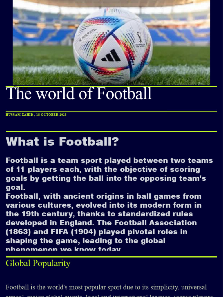 Football | PDF | Association Football | Ball Games