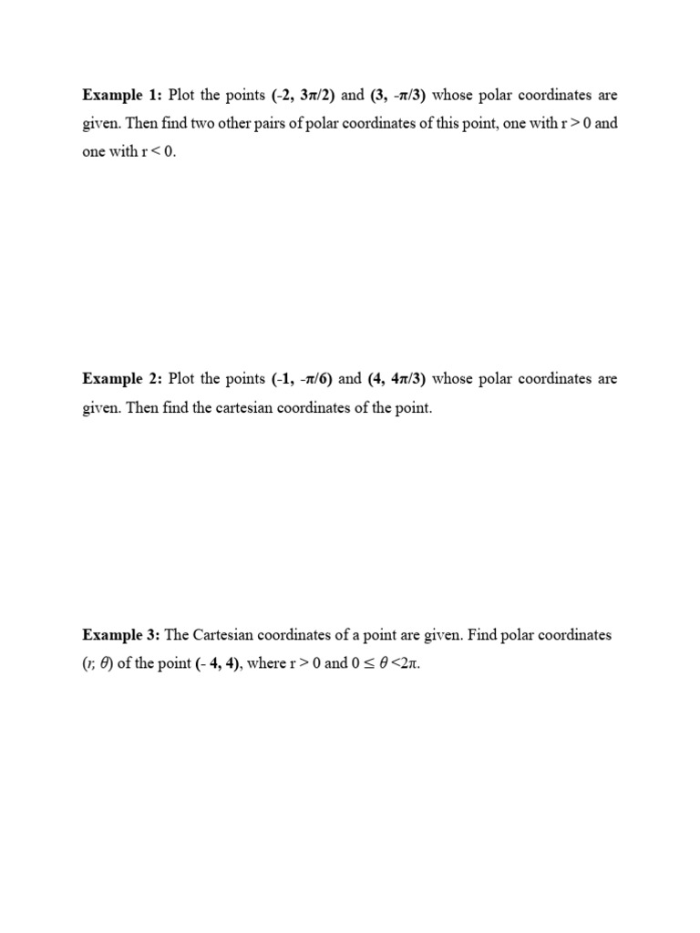 Polar Examples | PDF
