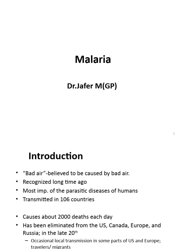Malaria | PDF | Malaria | Clinical Medicine