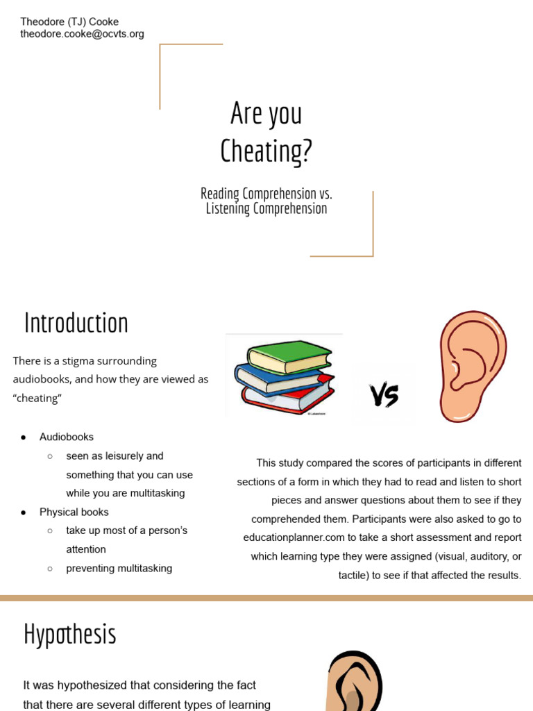 Theodore Cooke - Slideshow | PDF | Learning Styles | Psychology