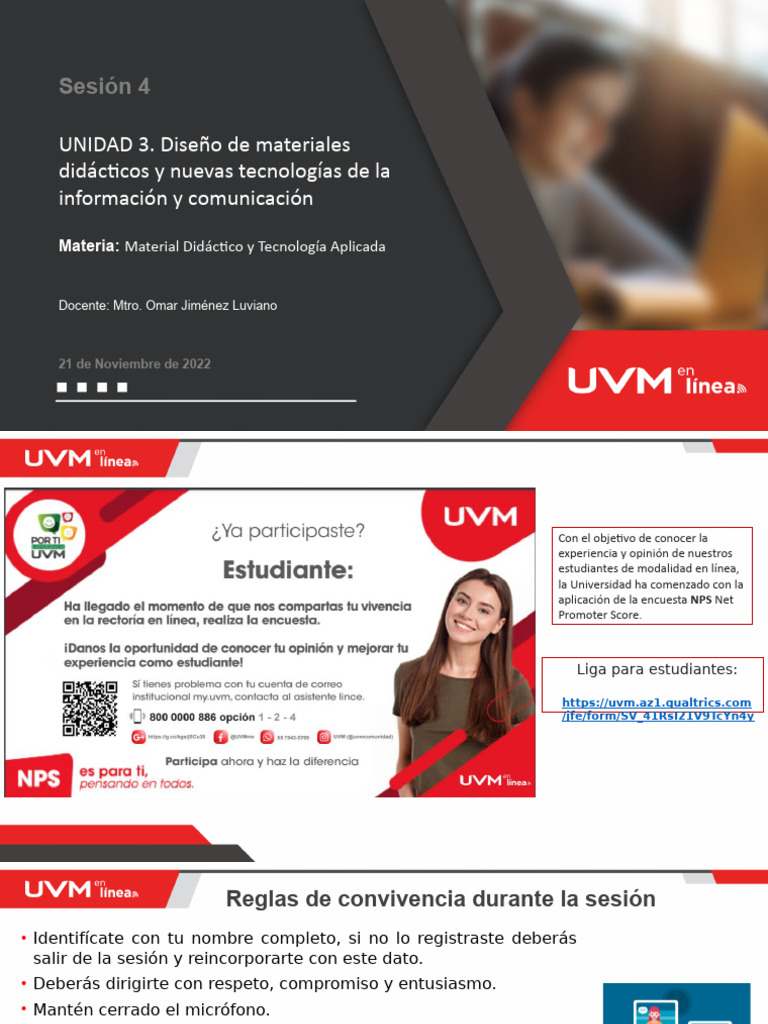 AULA 4 UNIDAD 3 Diseño de Materiales Didácticos y Nuevas TICs | PDF | Cognición