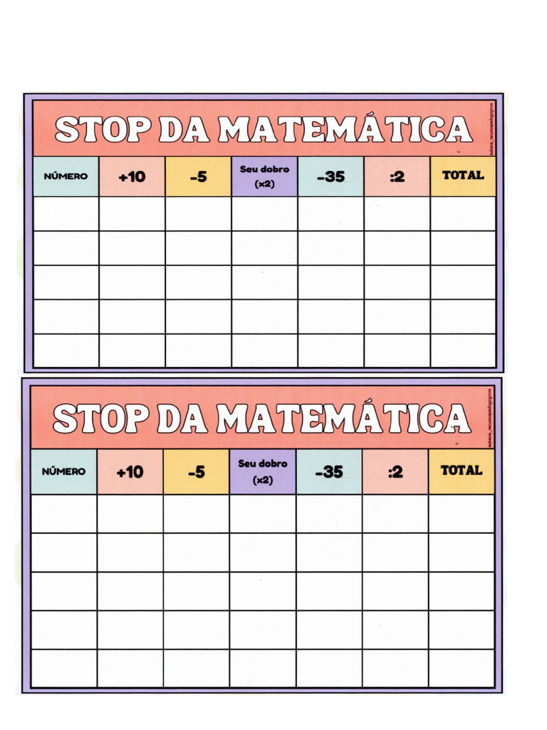 Stop Da Matemática | PDF