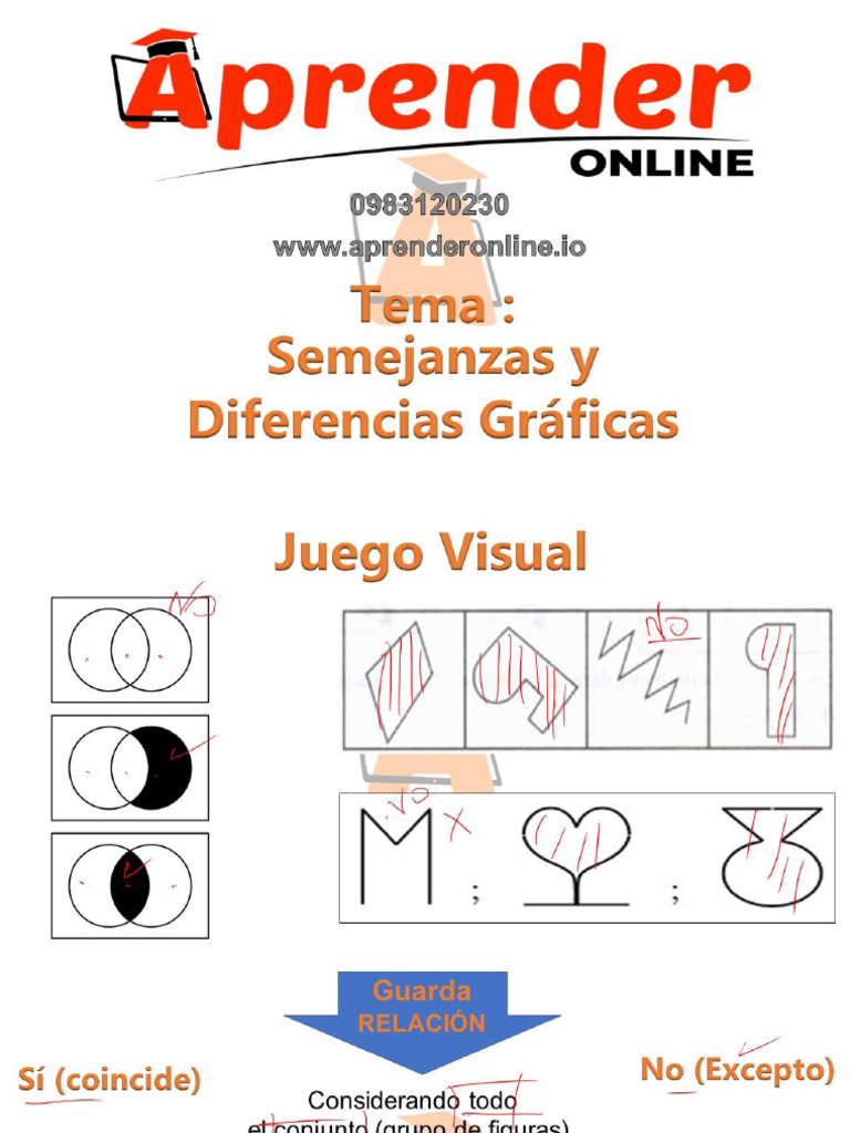 Razonamiento Abstracto Semejanzas y Diferencias Gráficas 1668095031 | PDF