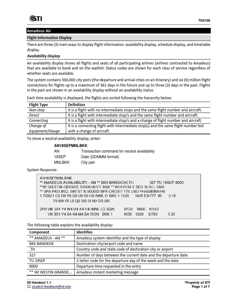 05 Handout 1 | PDF | Meal | Airlines