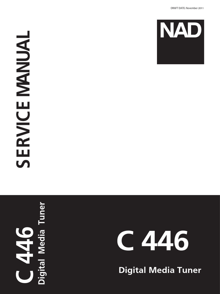 NAD c446 service manual English | PDF | Decibel | Computing