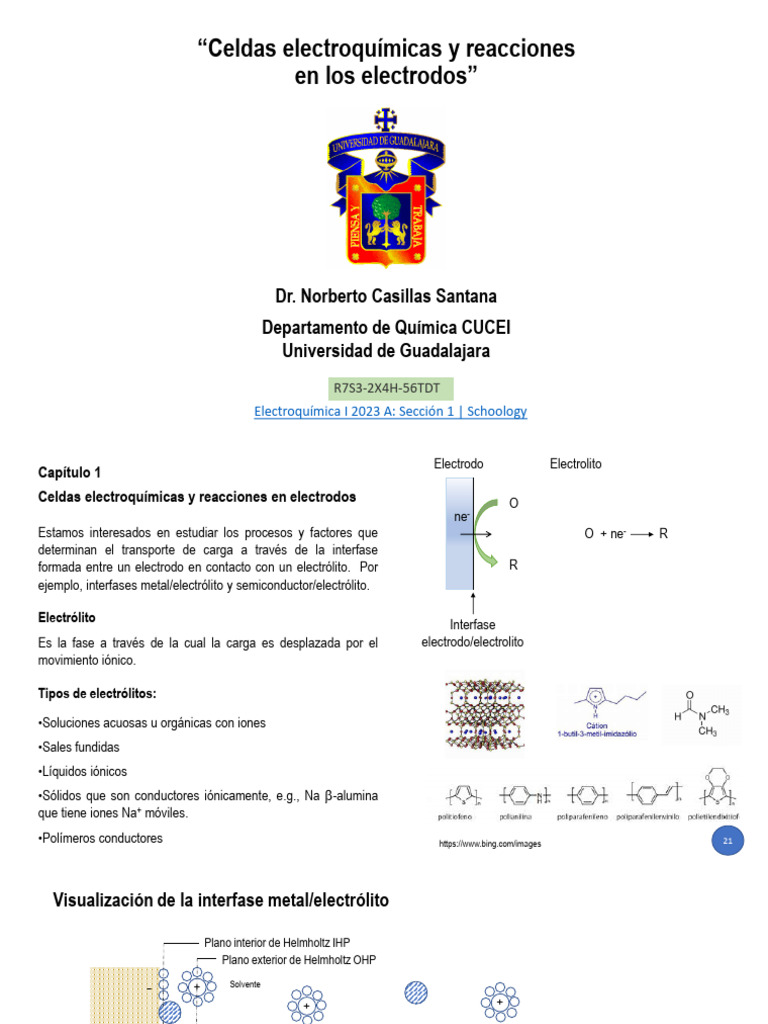 Celdas Electroquímicas y Reacciones en Los Electrodos | PDF | Electrólito | Electricidad