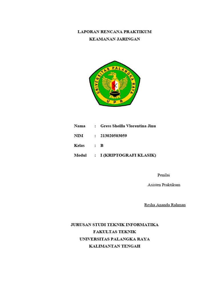 Contoh Laporan Rencana | PDF