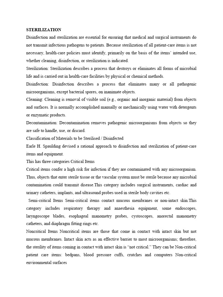 New 2ND Year Sterilization (8694) | PDF | Sterilization (Microbiology ...