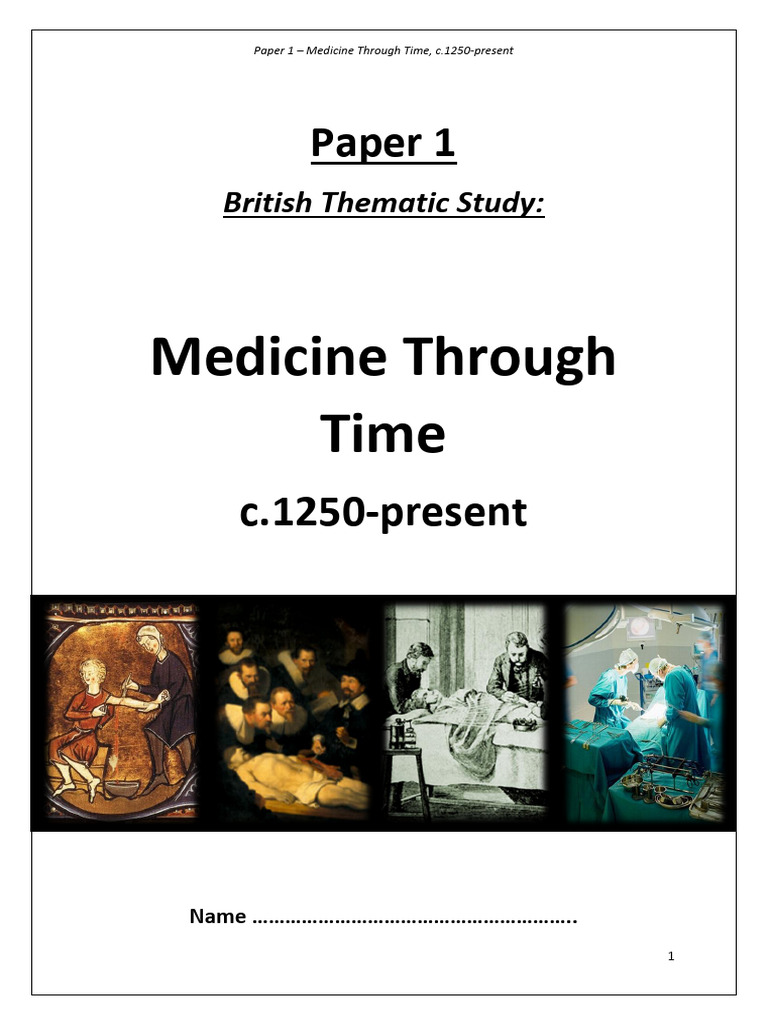 Medicine Through Time: Key Concepts | PDF | Medicine | Hospital