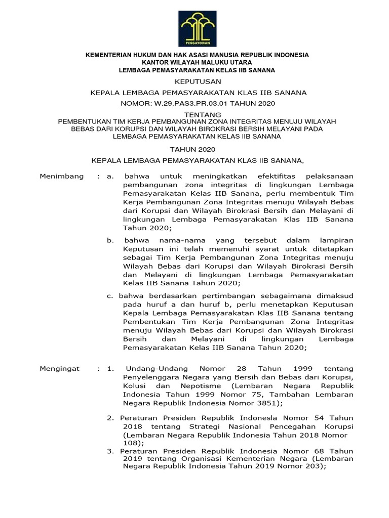 SK Tim Kerja | PDF | Komputer