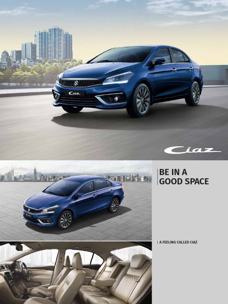 All New Ciaz Brochure | PDF | Hybrid Vehicle | Seat Belt