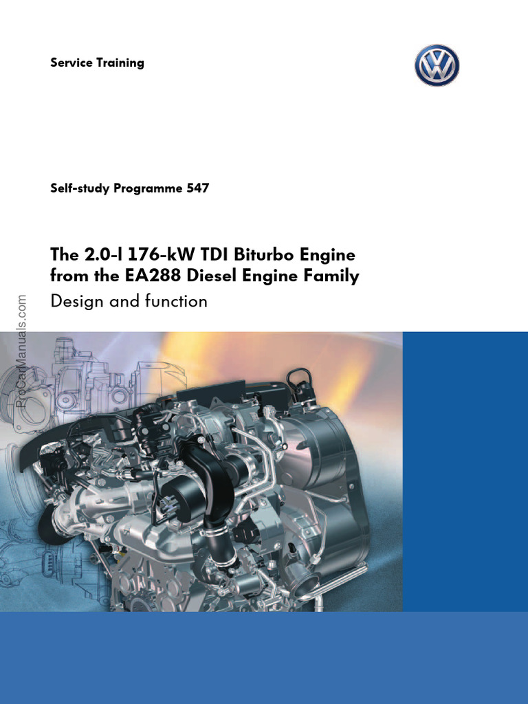 SSP-547 The 2 0-l 176-kW TDI Biturbo Engine From The EA288 Diesel ...
