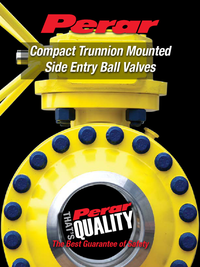 Perar Compact Trunnion Ball Valves | PDF | Valve | Pipe (Fluid Conveyance)