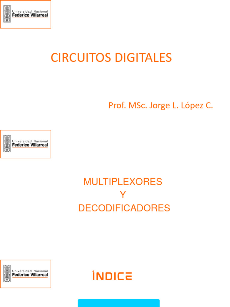 Multiplexores y Decodificadores en Circuitos | PDF | Decimal codificado ...