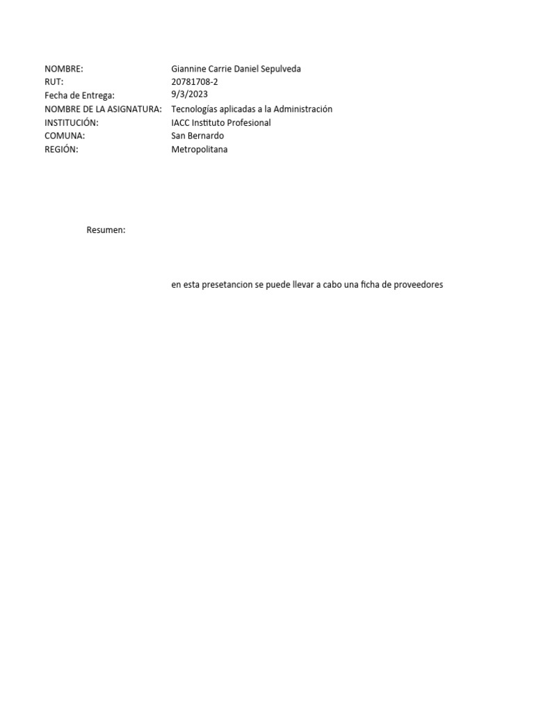 Giannine Daniel Control3 | PDF