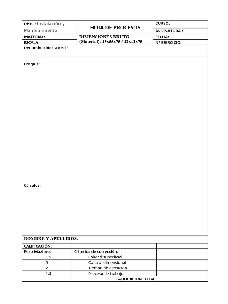 Hoja de Procesos 2 | PDF