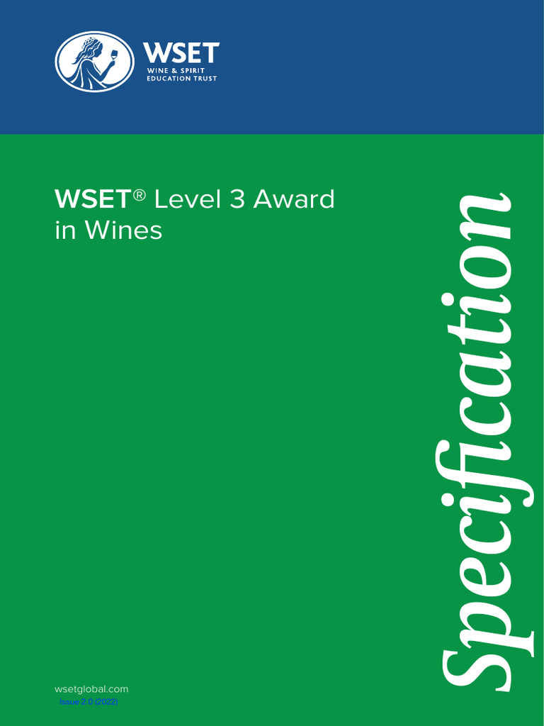 WSET L3 Wine Specification 2.0 | PDF | Winemaking | Wine