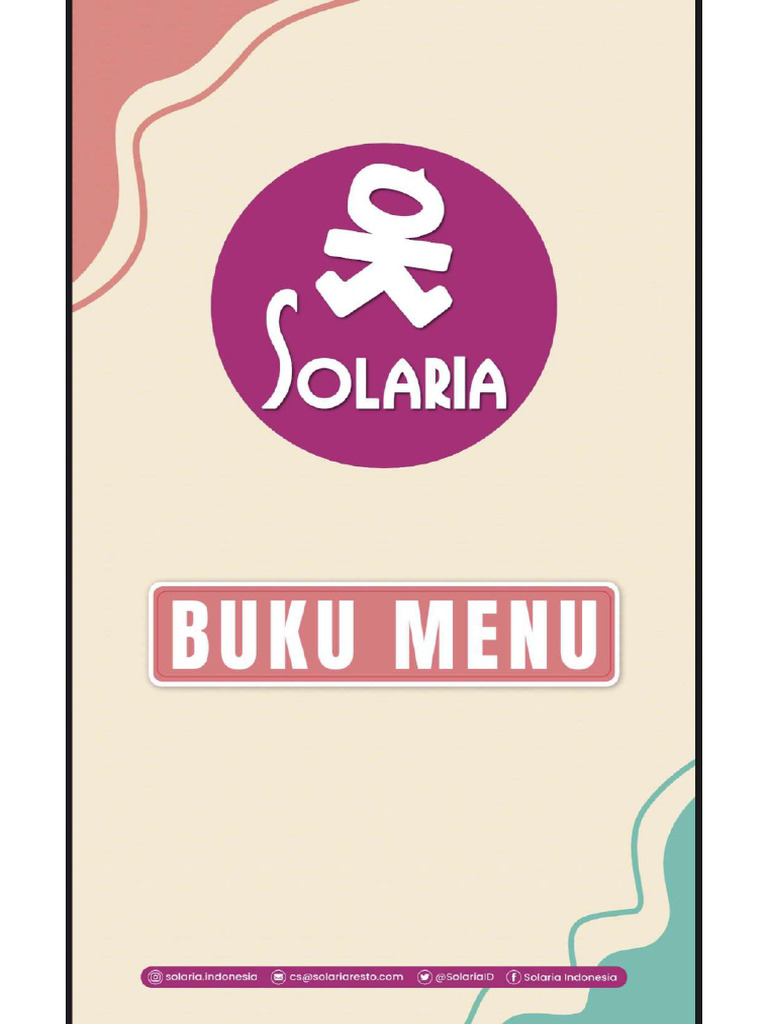 Menu Solaria | PDF
