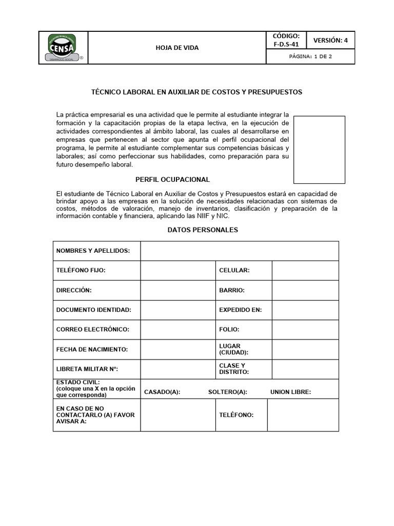 Auxiliar de Costos y Presupuestos | PDF | Presupuesto | normas ...