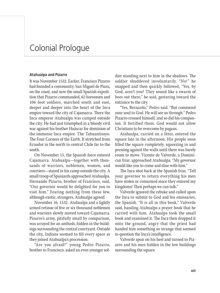 (A New History of Modern Latin America) Colonial Prologue | PDF ...