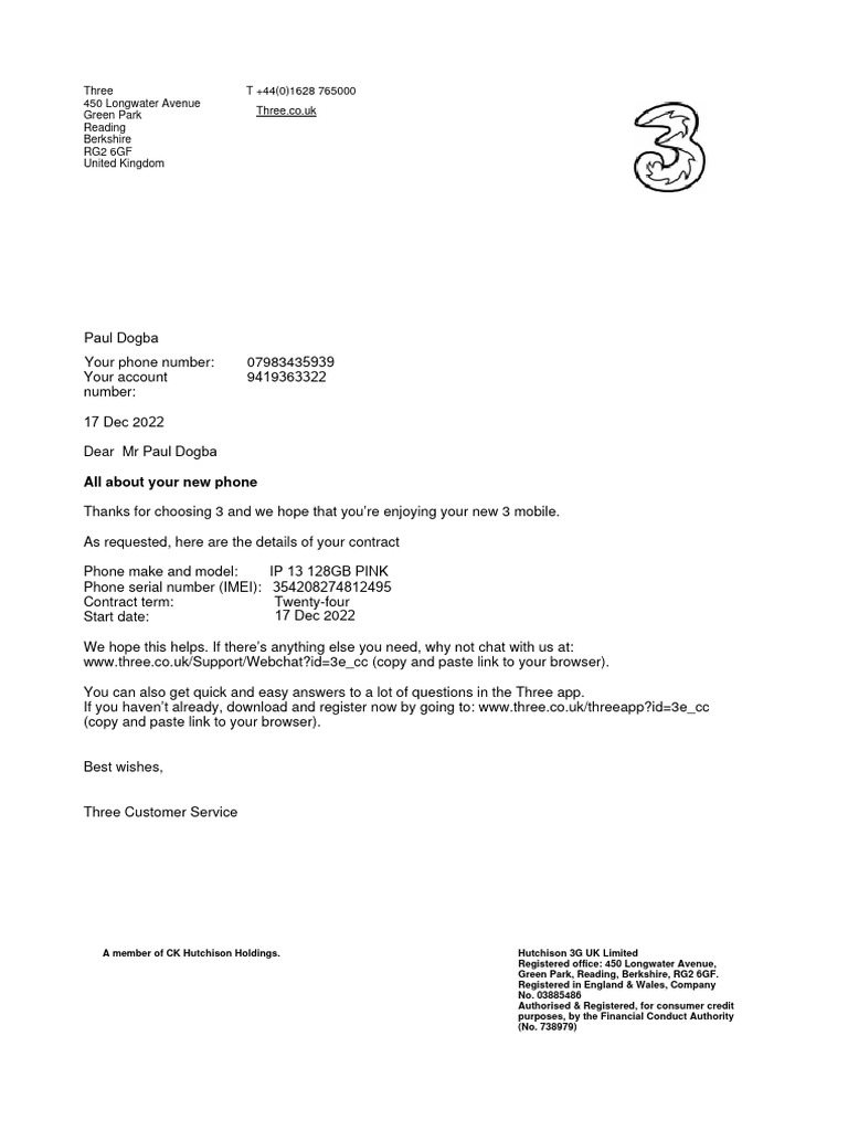 Three Uk | PDF | Mobile Telecommunications User Equipment ...