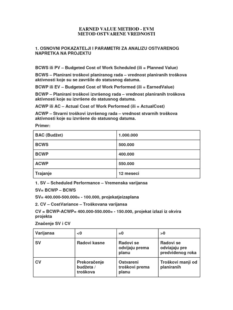 EVA Metod Tekst Zadatk 1 | PDF