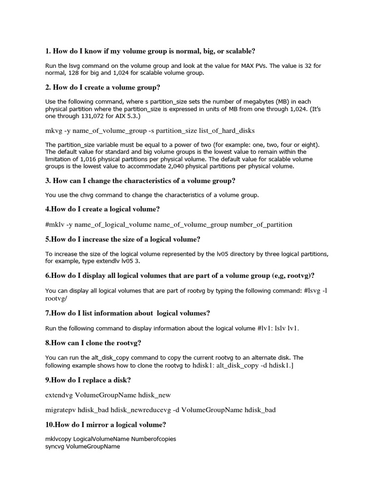 Final AIX Interview QNA | PDF | File System | Computer Network Final AIX Interview QNA | PDF | File System | Computer Network