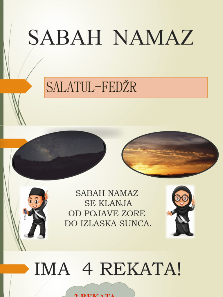 SABAH-NAMAZ-PREZENTACIJA | PDF