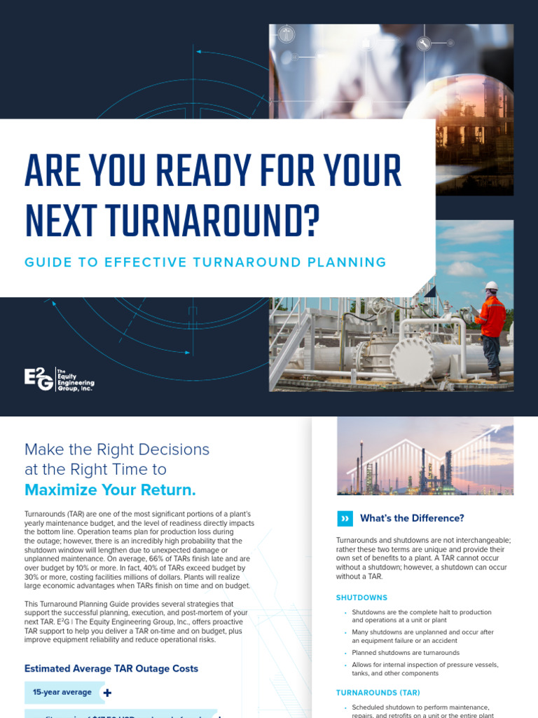 Guide To Effective-Turnaround-Planning | PDF | Reliability Engineering ...